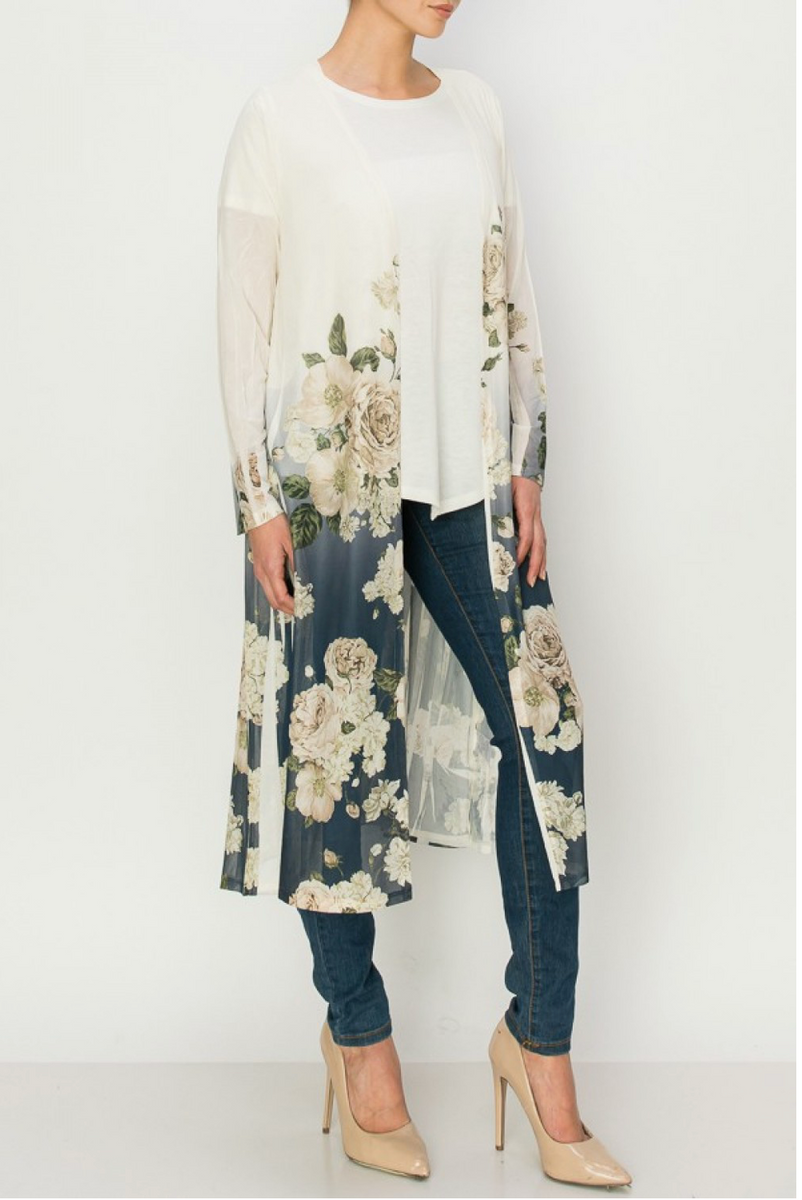 Magnolia Mesh Duster - by Origami – Cotton Patch Boutique